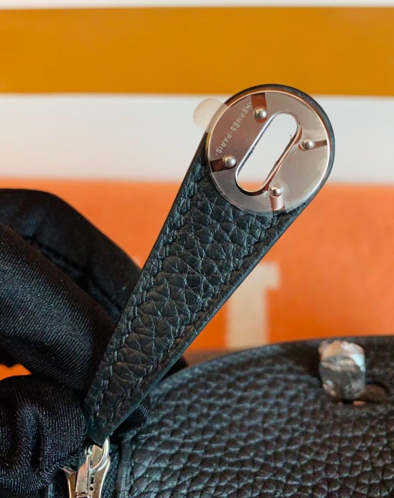 Hermes Mini Lindy Togo Black Silver Hardware 19cm Full Handmade - Hyper ...