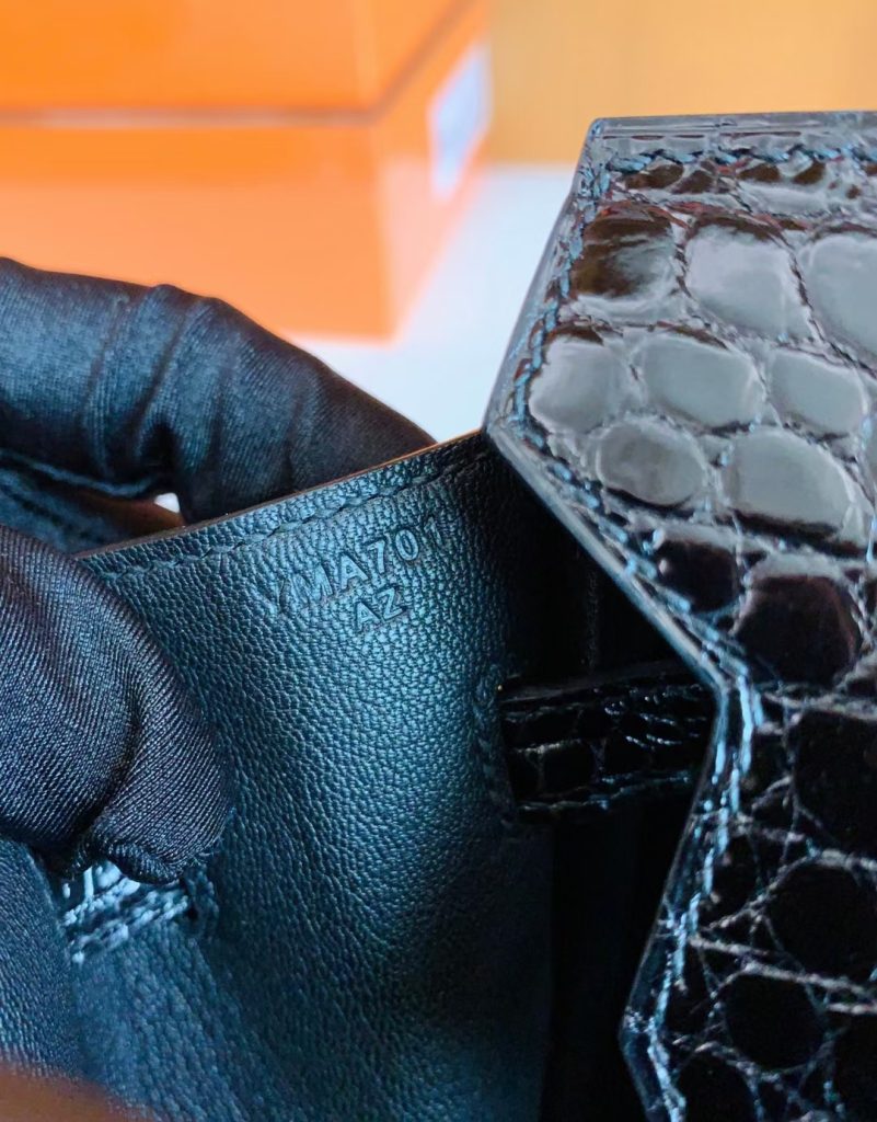 Hermes Birkin Touch Chevre & Matte Alligator crocodile Ck89 Black Gold ...