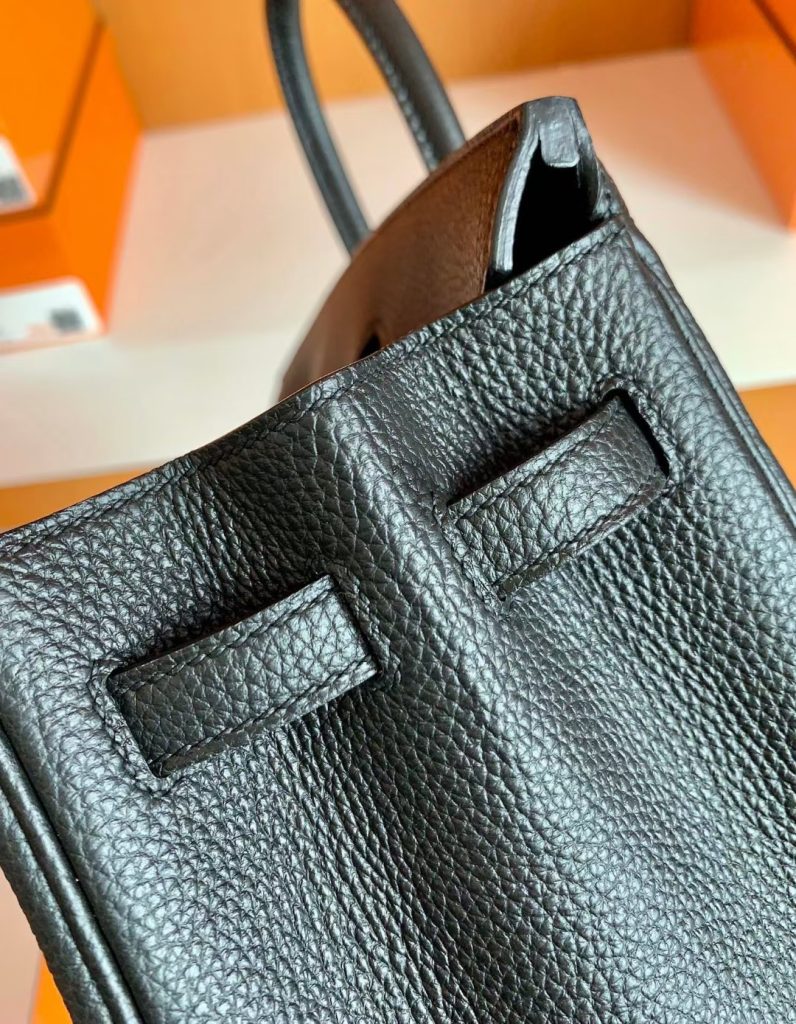 Hermès Birkin Togo CK89 Black Gold Hardware 25cm Full Handmade - Hyper ...