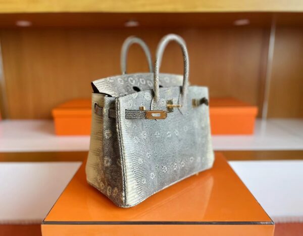 Hermès Birkin Lizard Primary colour Gold Hardware 25cm Full Handmade ...